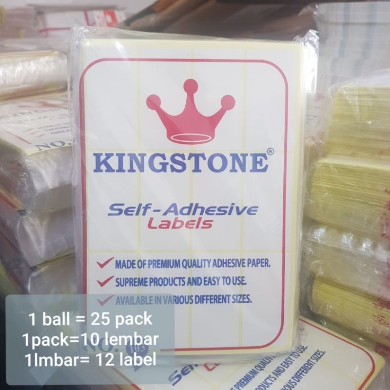 Jual (LABEL UNDANGAN) LABEL NO.103 ISI 10 LEMBAR PER BALL (25 pack ...