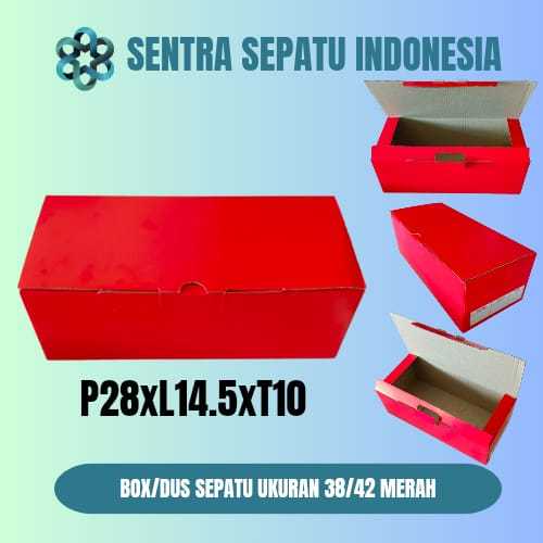 Jual BOX/DUS/KARDUS MERAH SEPATU UKURAN 38-42 | Shopee Indonesia