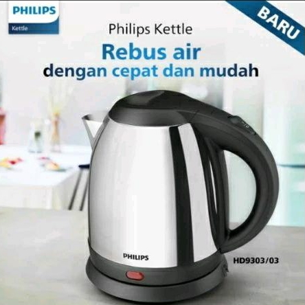 Jual Philips Kettle Stainless Steel HD9303/03 Daya Listrik 1800Watt ...