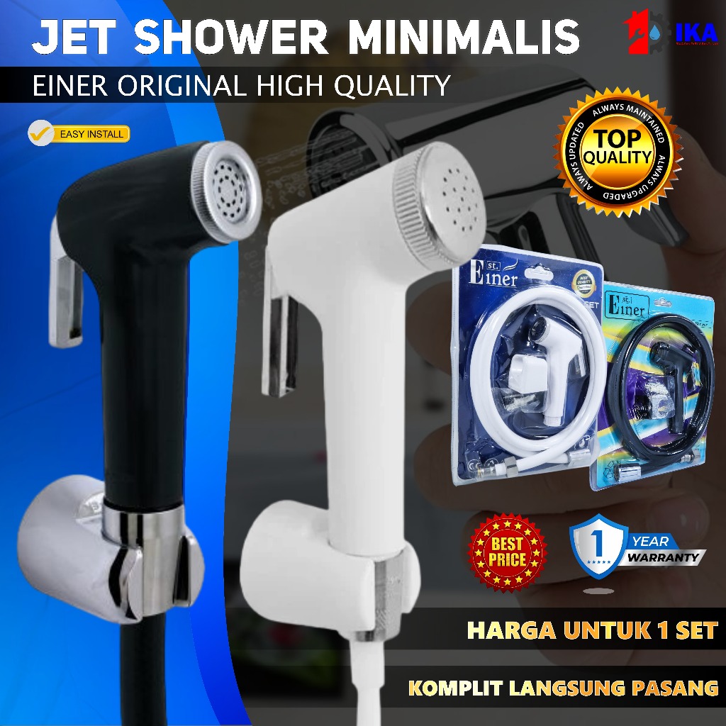 Jual Set Jet Shower Spray Bidet Toilet Mandi Semprotan Chrome / Jet Shower Kloset / Bidet Shower ...