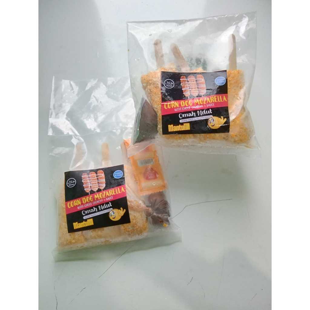 Jual Corndog mozarella corndough mozzarella isi 3pcs + saus frozen food ...