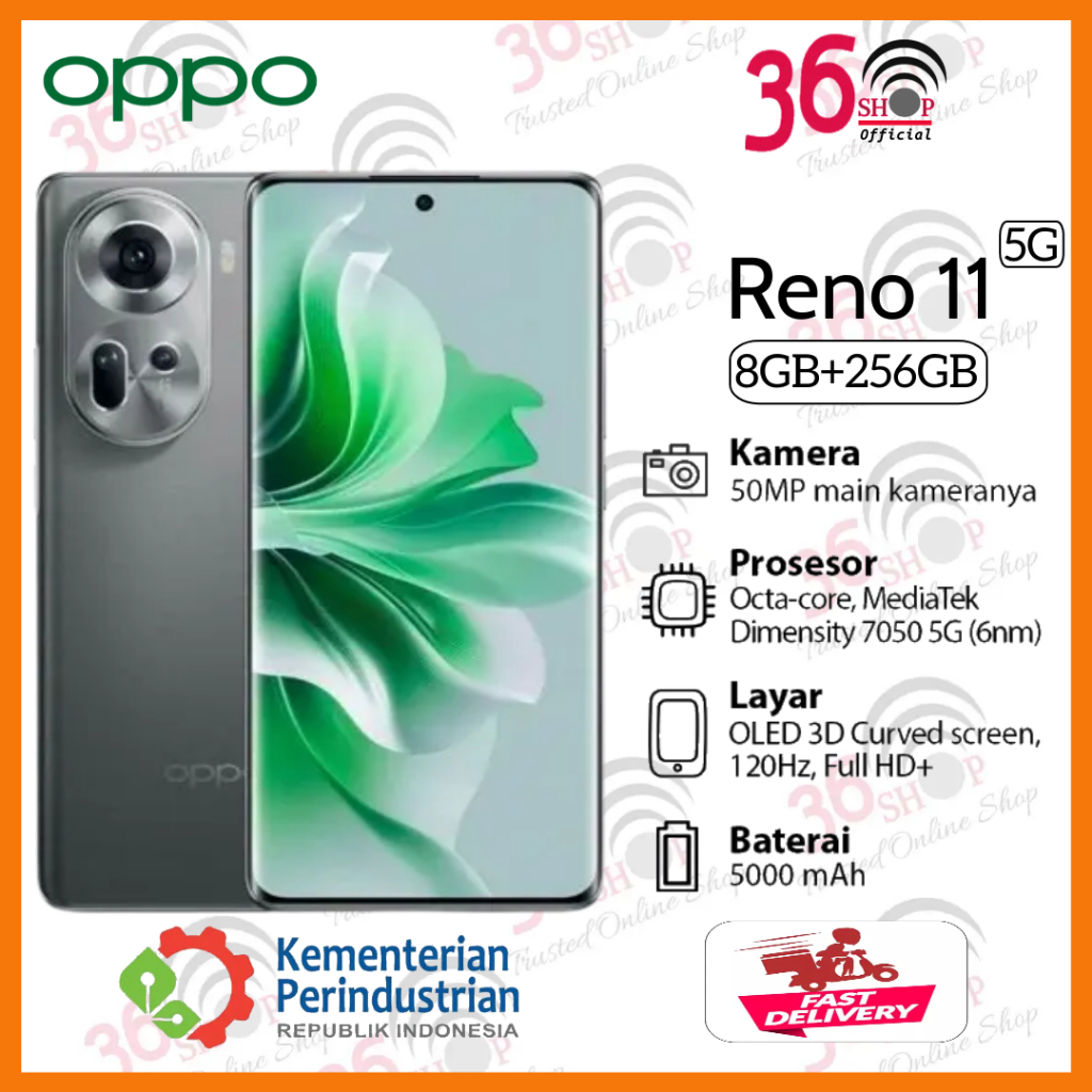 Jual Oppo Reno 11 5G 8GB+256GB Garansi Resmi 1 Tahun | Shopee Indonesia