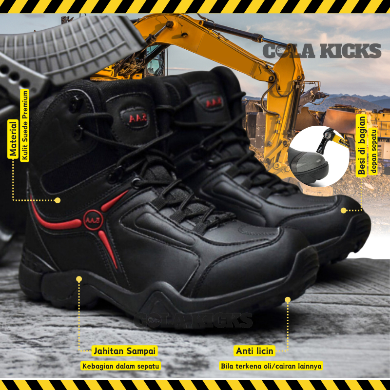 Jual Sepatu Safety Boots Pria Gunung 5AA Cordura 6inc Outdoor Touring ...