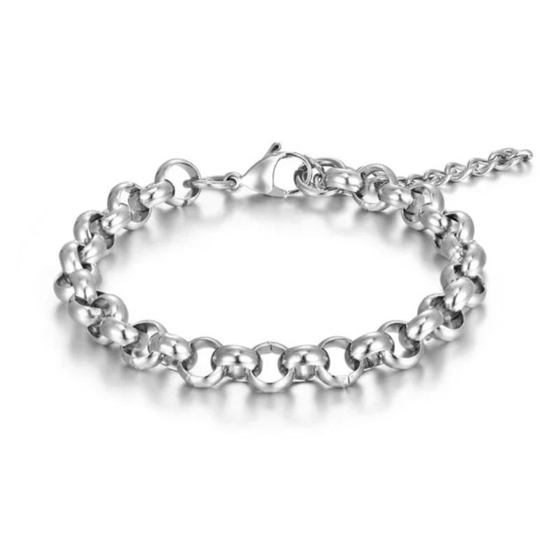 Jual BKT TITANIUM Gelang Rantai Titanium Pria Terbaru Warna Silver Anti ...