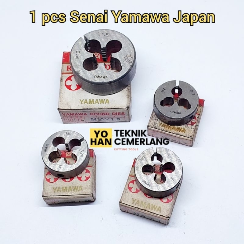 Jual Yamawa Mata Senai M4 x 0.7 M6 x 1 M8 x 1.25 M10 x 1.5 Drat Luar Senai Round Dies | Shopee ...