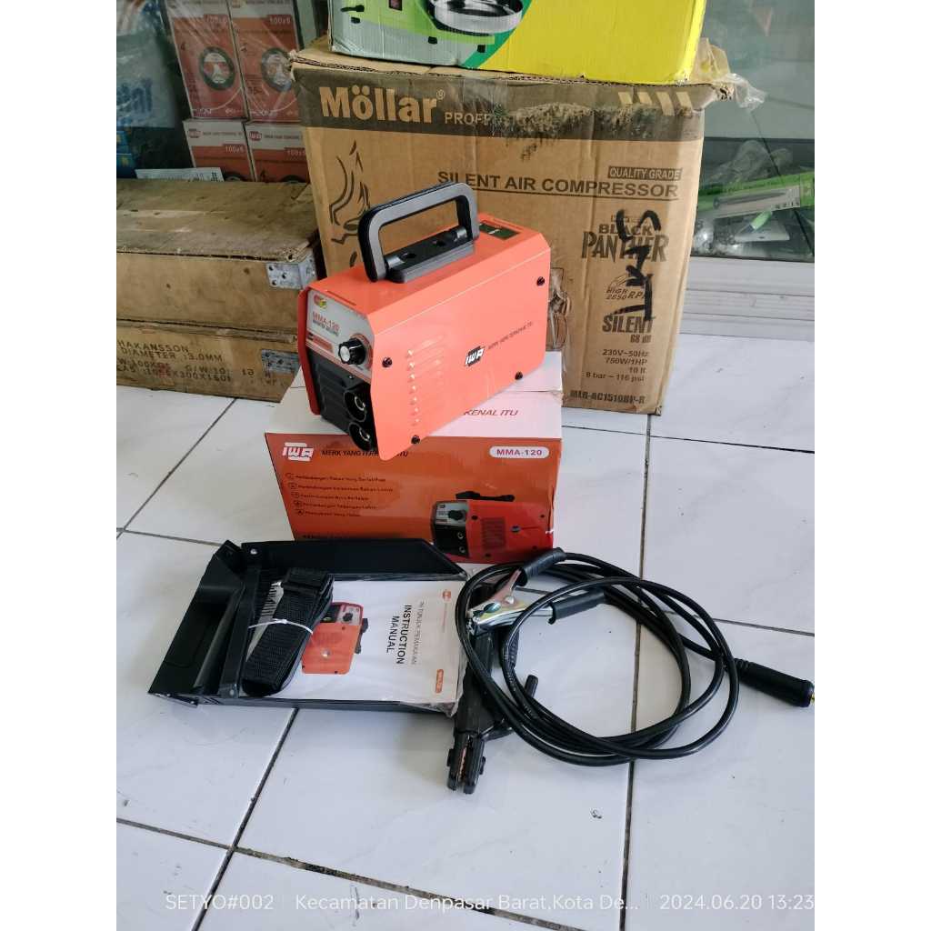 Jual PROMO!!! IWA TOOLS Travo Las 120A 450Watt MMA Inverter Welding 120 Ampere Mesin Las Listrik ...