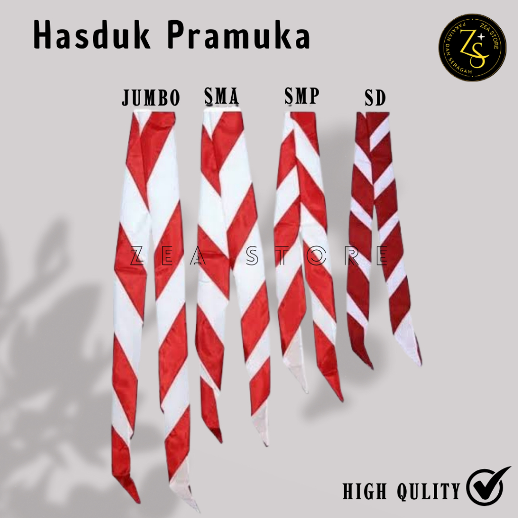 Jual Hasduk/Kacu Pramuka Merah putih Murah SD/SMP/SMA/JUMBO | Shopee ...