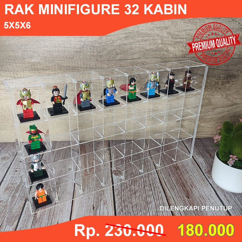 Jual Rak Mainan Lego Minifigure 32 Kabin Akrilik Siap Pakai | Shopee ...