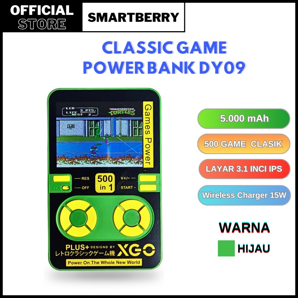 Jual DY09 Game boy Powerbank Magsafe Fast Wireless Charging With 500 Retro Game | Shopee Indonesia