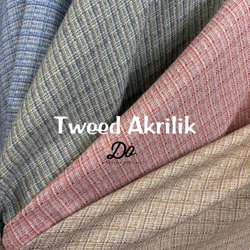 Jual KAIN BAHAN TWEED AKRILIK SERAT KARUNG | Shopee Indonesia