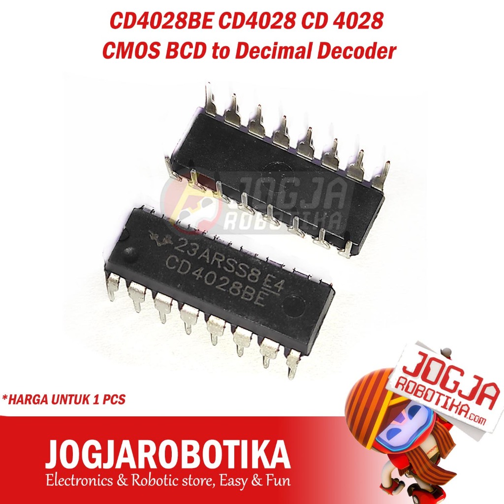 Jual CD4028BE CD4028 CD 4028 DIP CMOS BCD to Decimal Decoder | Shopee Indonesia