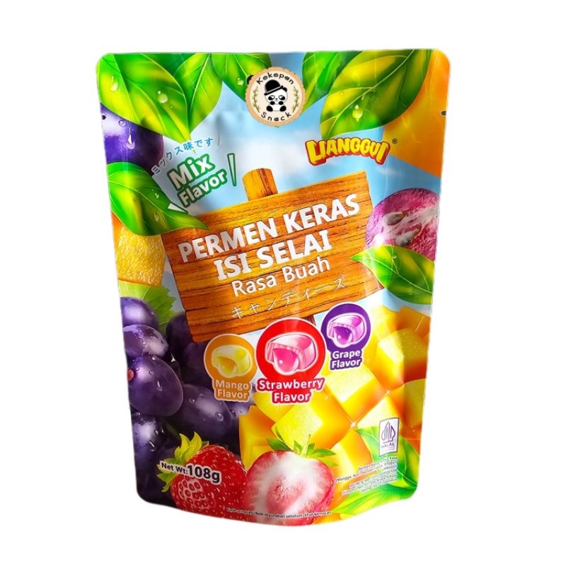 Jual LIANGGUI PERMEN ISI SELAI BUAH 108 GR | Shopee Indonesia