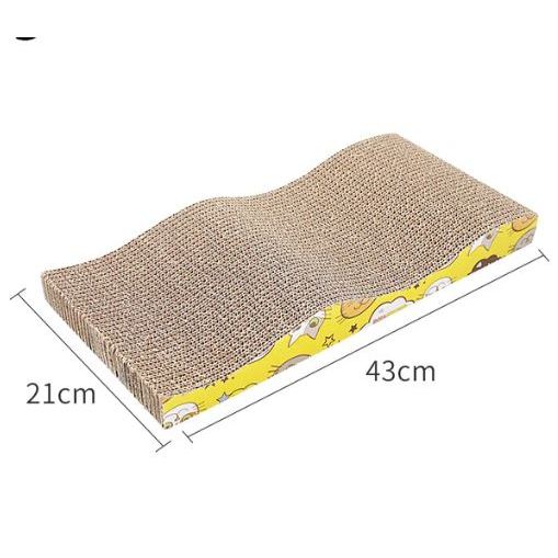 Jual Papan Garuk Kucing #2 Wave Tebal with Catnip 21x4x44cm Mainan ...