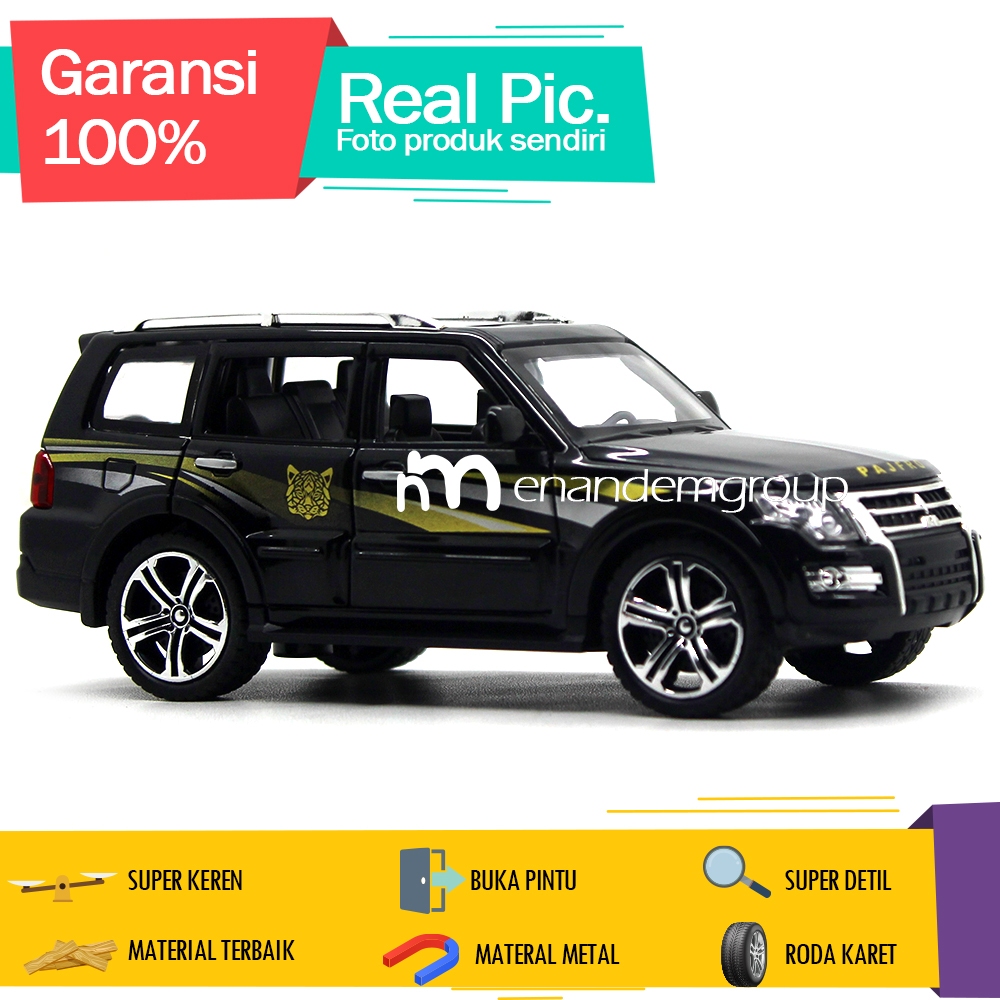 Jual Diecast Miniatur Mainan Mobil Metal Mitsubishi Pajero Metal Buka ...