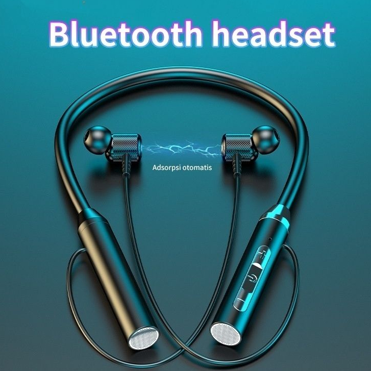 Jual Olahraga tws Neck Headset Bluetooth leher olahraga Adsorpsi ...