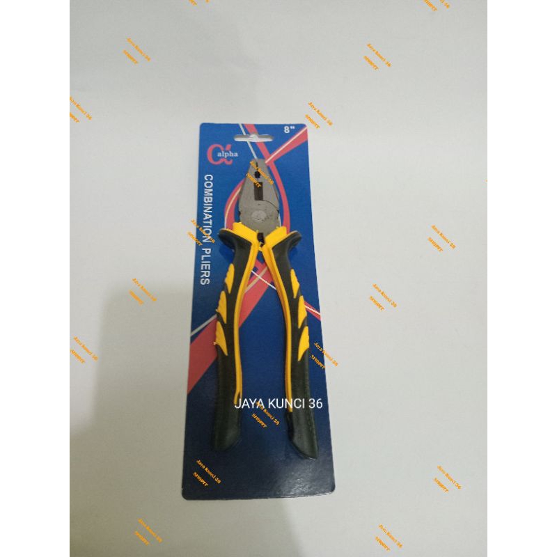 Jual Tang Kombinasi / Tang Combination Plier 8" inch ALPHA / Tang Kombinasi | Shopee Indonesia