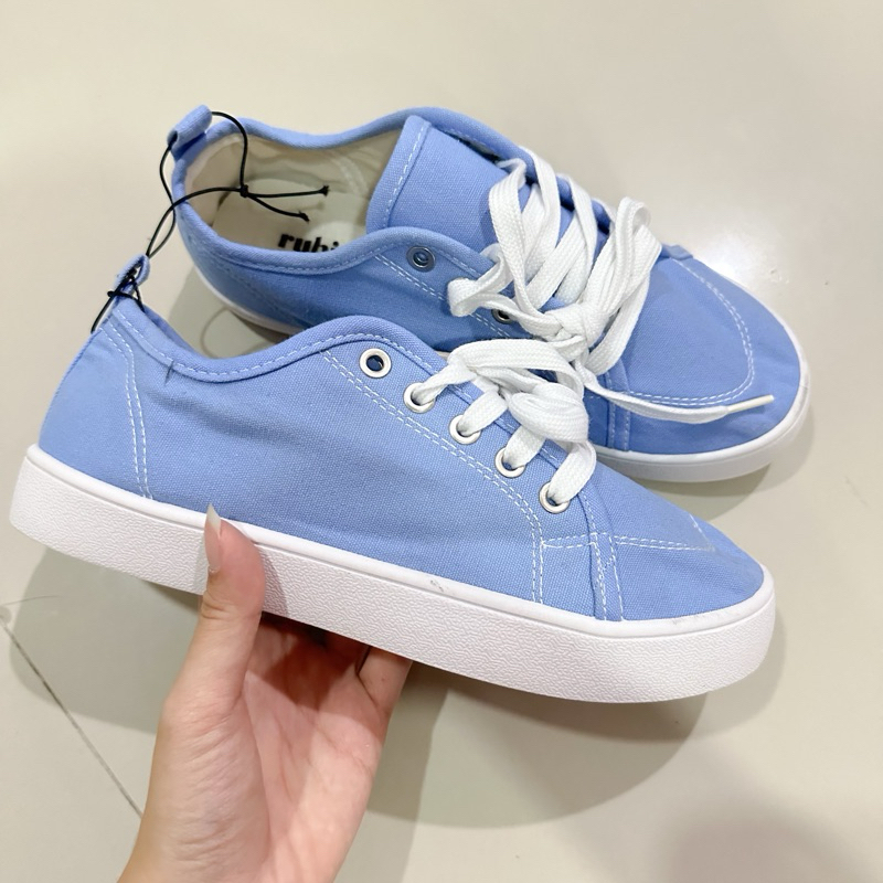 Jual rubi sepatu tali biru 7635 | Shopee Indonesia