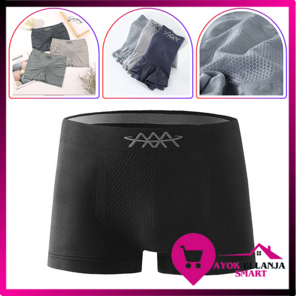 Jual ABS Celana Boxer Pria 3 Gunung Kolor Pendek Polos Cowok Underwear ...