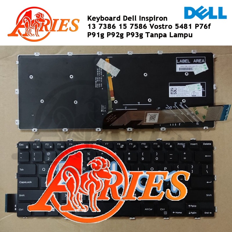 Jual Keyboard Laptop Dell Inspiron 13 7386 15 7586 Vostro 5481 P76f ...
