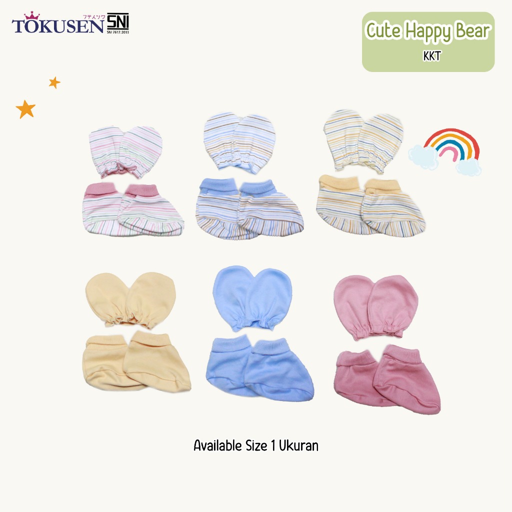 Jual Tokusen Aksesoris Sarung Tangan & Kaki Bayi Premium 100% Katun ...