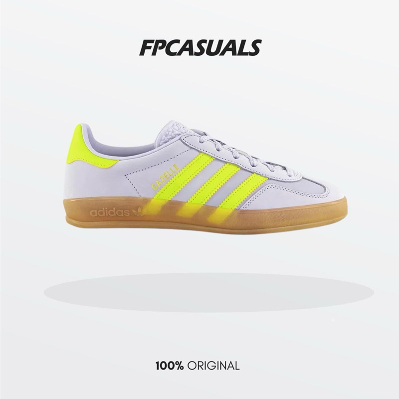 Jual Adidas Gazelle indoor silver dawan yellow BNIB Original IH5492 ...
