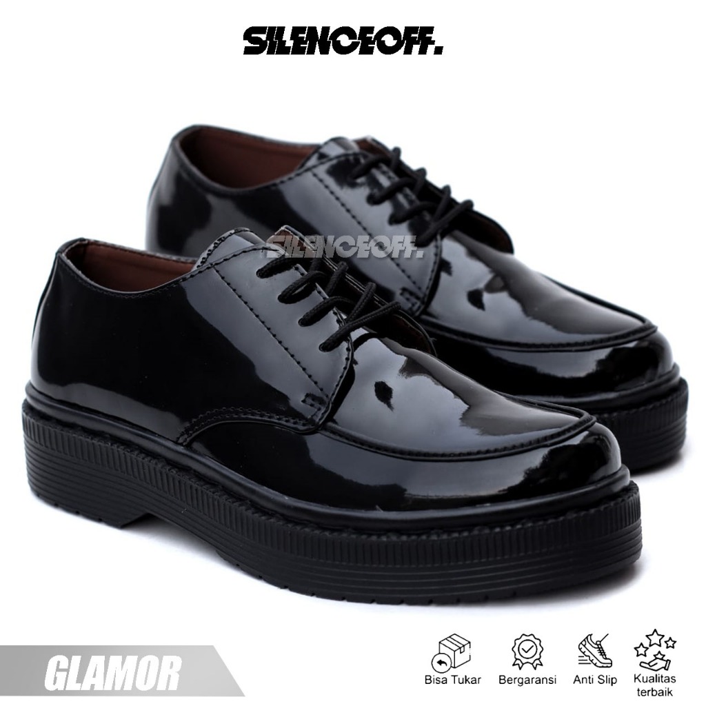 Jual SILENCE OFF - Sepatu Formal Pria Pantofel Hitam Mengkilap | Shopee ...