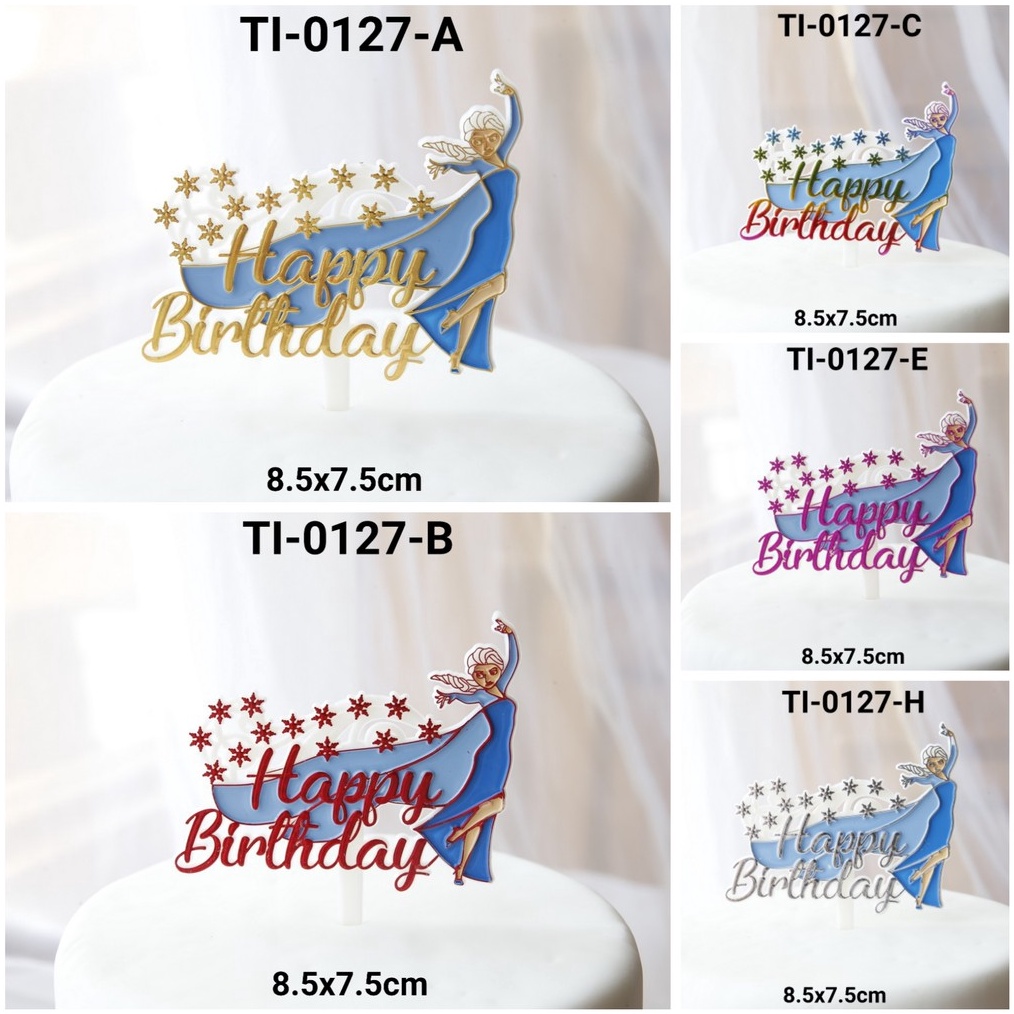 Jual FLAS SALE GRTI127 Cake topper tulisan happy birthday ulang tahun ...