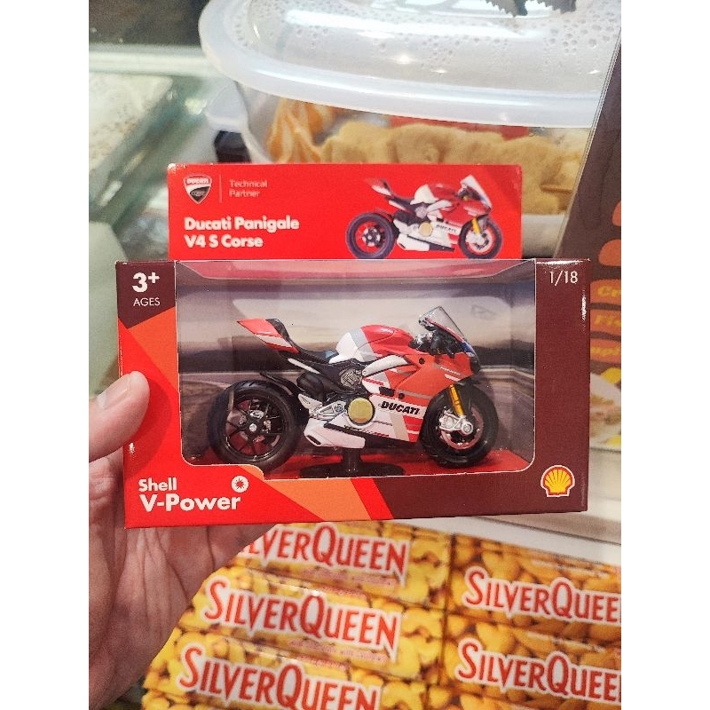 Jual Motor Balap Diecast Shell Ducati Panigale V4 S Corse Sheel Mainan ...