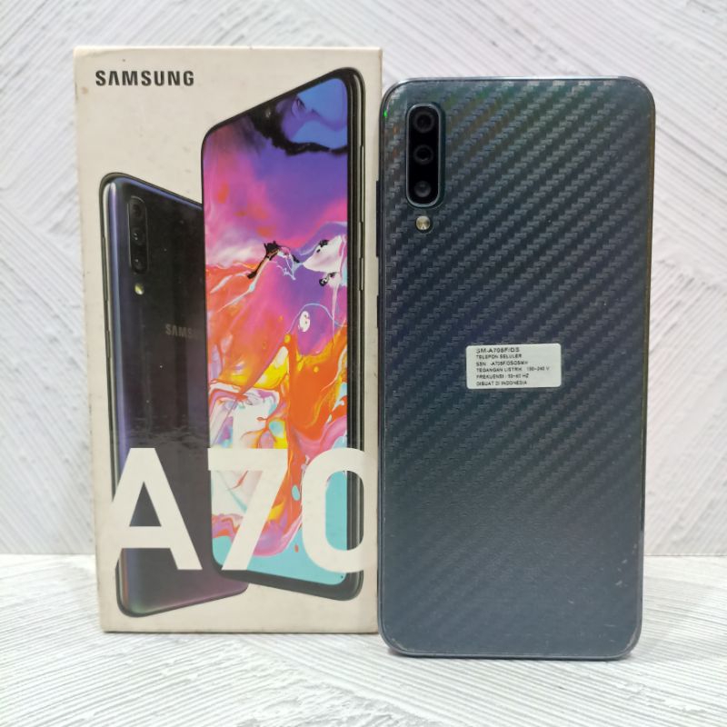 Jual Samsung A70 6/128 GB Handphone Second Bekas Fullset | Shopee Indonesia