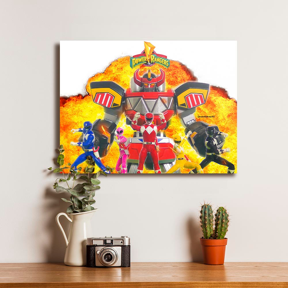 Jual Superhero Power Rangers Poster Kayu Hiasan Dinding Rumah Siap ...