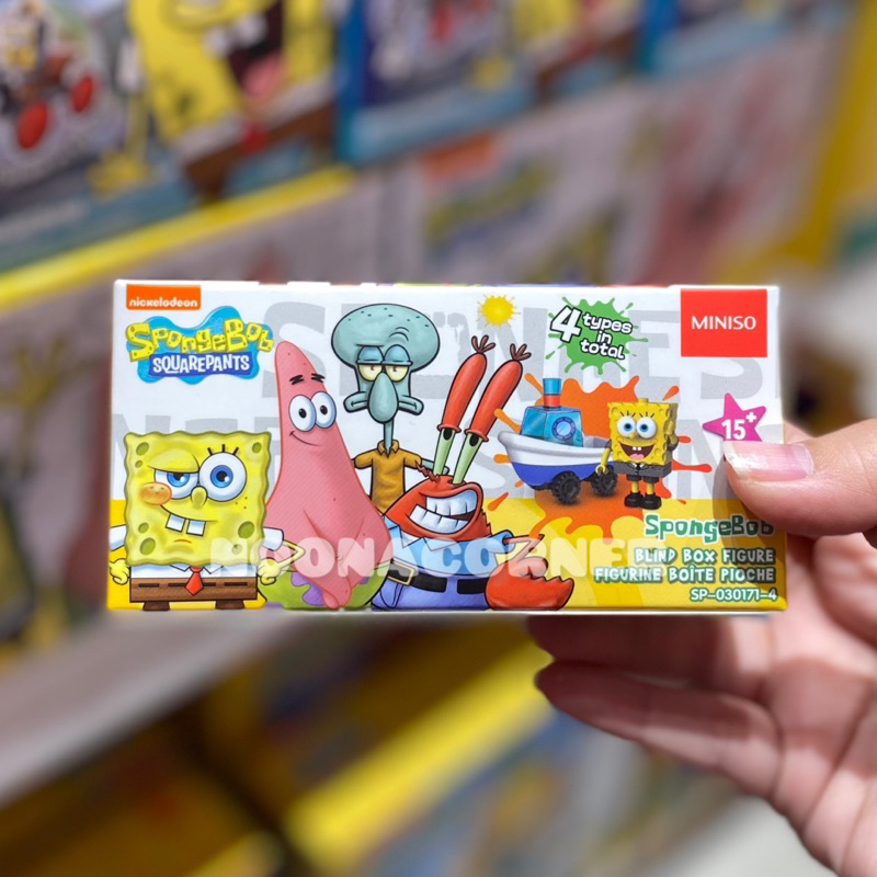 Jual Miniso x Spongebob ‼️ Blind Box Spongebob Squarepants Vehicle Set ...