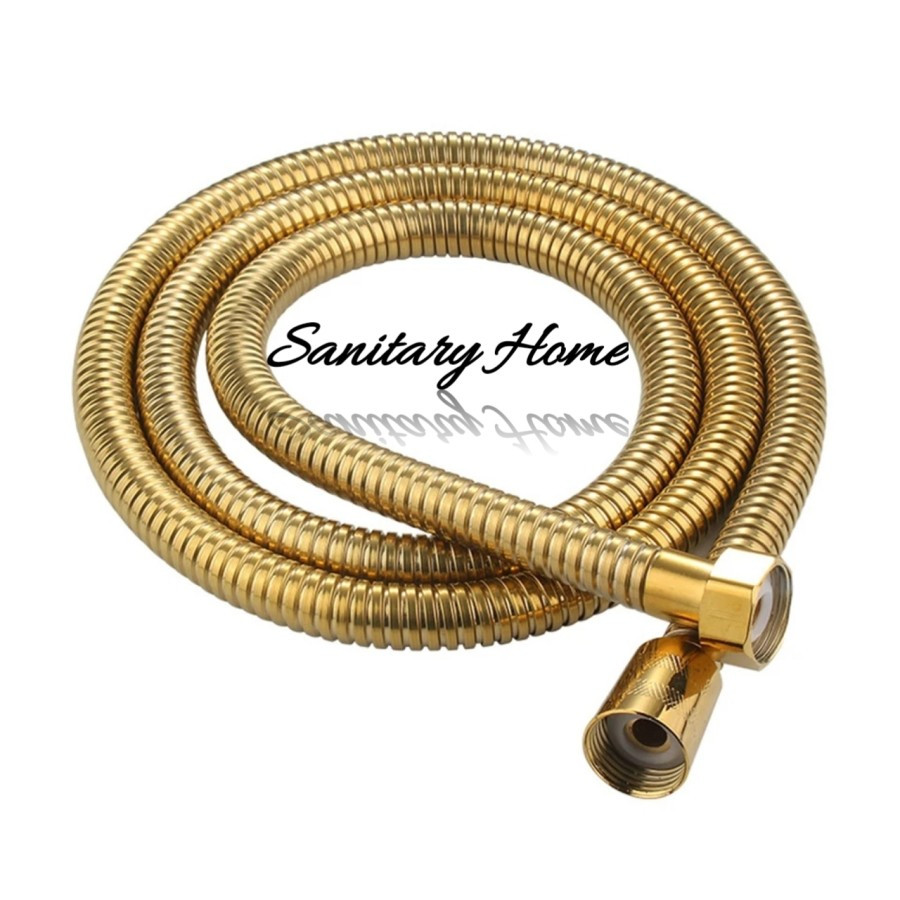 Jual Selang shower stainless gold emas selang shower mandi jet shower ...