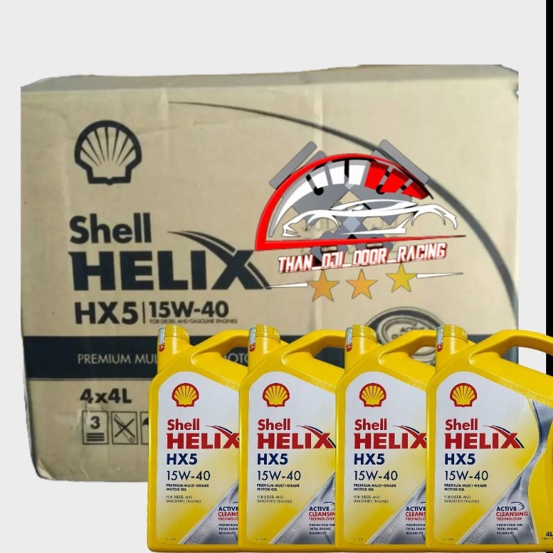 Jual Shell Helix Hx5 15w-40 ukuran 4 liter Oli mesin Original (Scan ...