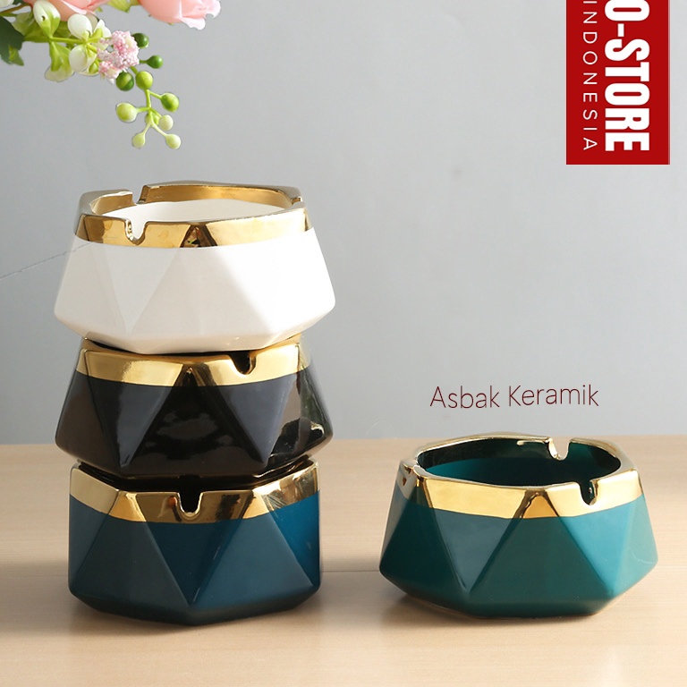 Jual KODE G74L Asbak Aesthetic Unik Asbak Keramik Mewah Ceramic Ashtray ...
