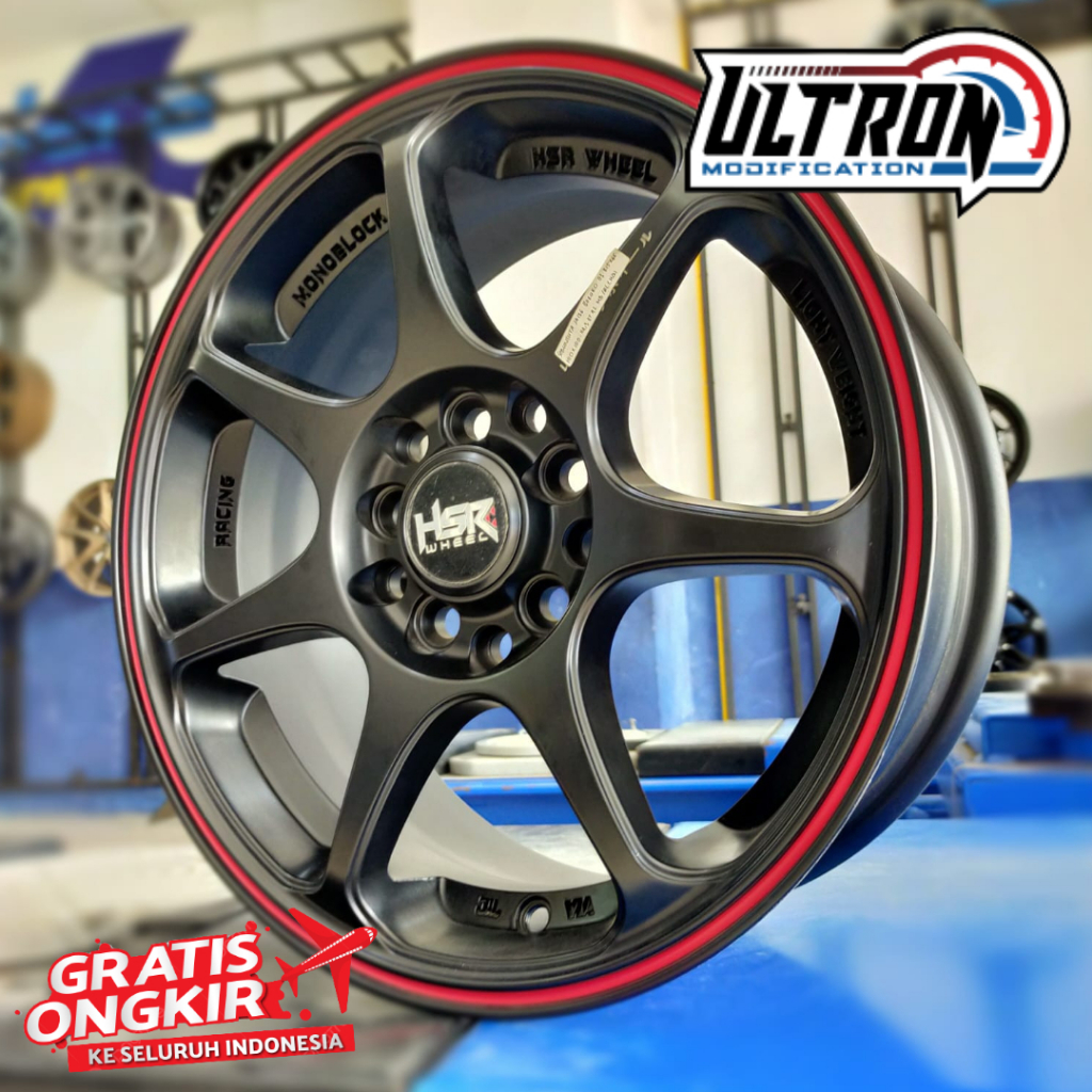 Jual Velg Mobil HSR Sebunsuta Ring 15 Lebar 6,5 Rata Body Lubang 8x100-114,3 Et42 Double Pcd ...