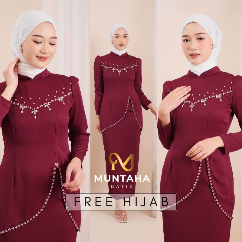 Jual NEW Oneset felicia baju kurung melayu Dress pesta setelan wanita baju kondangan baju ...