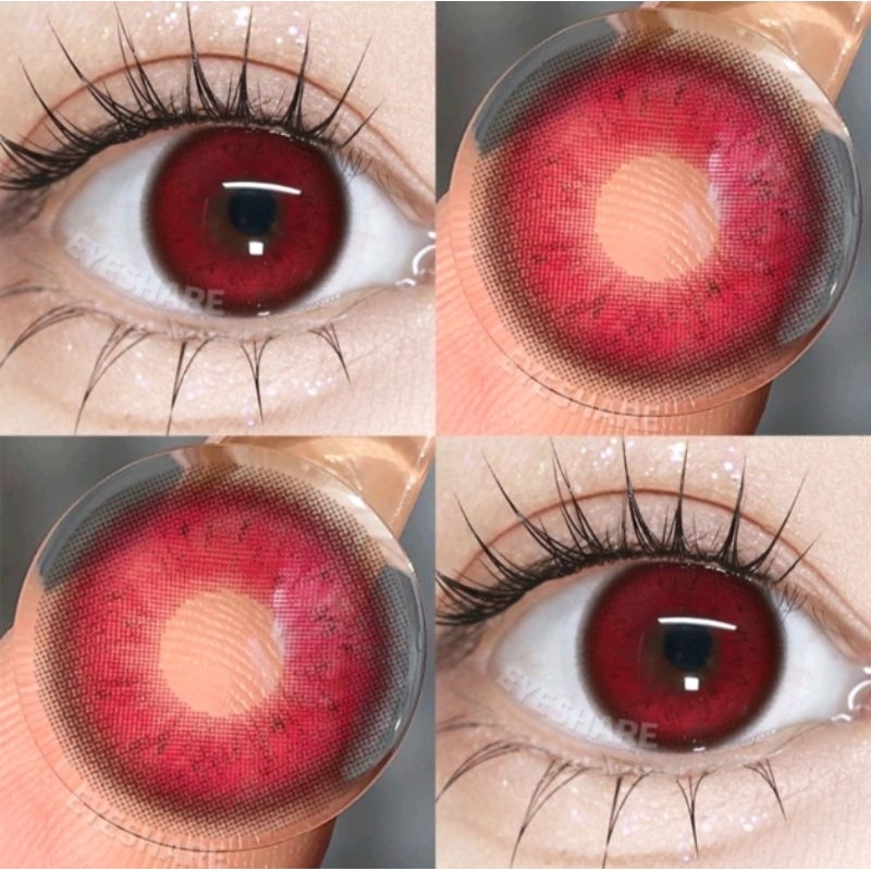 Jual ( •ᴗ• ) Softlens Lensa Kontak Warna Karakter Cosplay Halloween Red ...