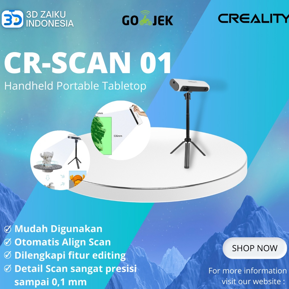 Jual Creality CR-SCAN 01 Handheld Portable Tabletop 3D Scanner ...