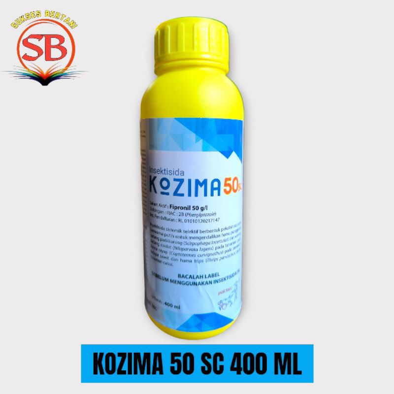 Jual INSEKTISIDA KOZIMA FIPRONIL 50 SC 400 ML BASMI THRIPS DAN SUNDEP ...