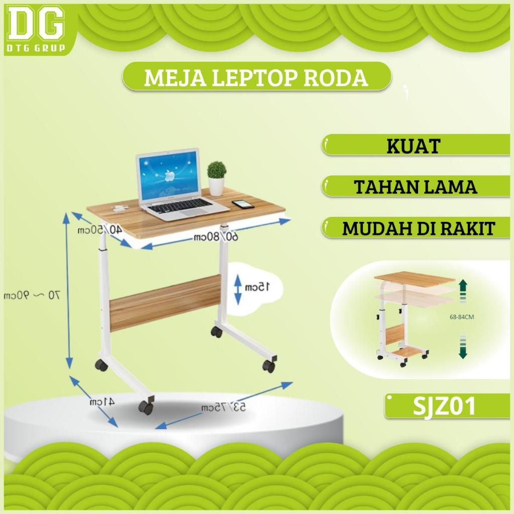 Jual DTG GRUP Meja Laptop Roda Meja Laptop Lipat Adjustable Meja ...