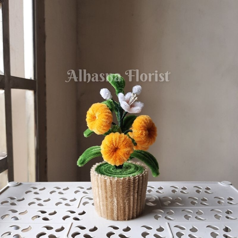 Jual Bunga pipe cleaner Kawat bulu pohon mini buah jeruk | Shopee Indonesia