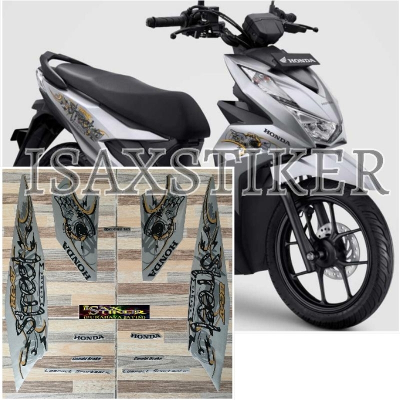 Jual striping original Honda beat street silver tahun 2021 2022 ...