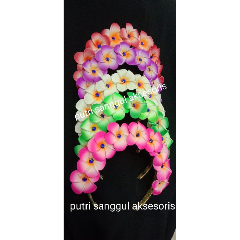 Jual bando bunga Kamboja full simpel anak TK/SD/tarian/karnavalan ...