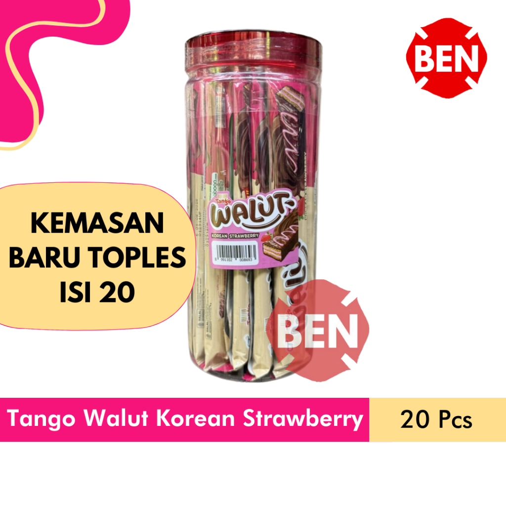 Jual Tango Walut KOREAN STRAWBERRY 1 Box 12 Pcs Wafer Stroberi ...