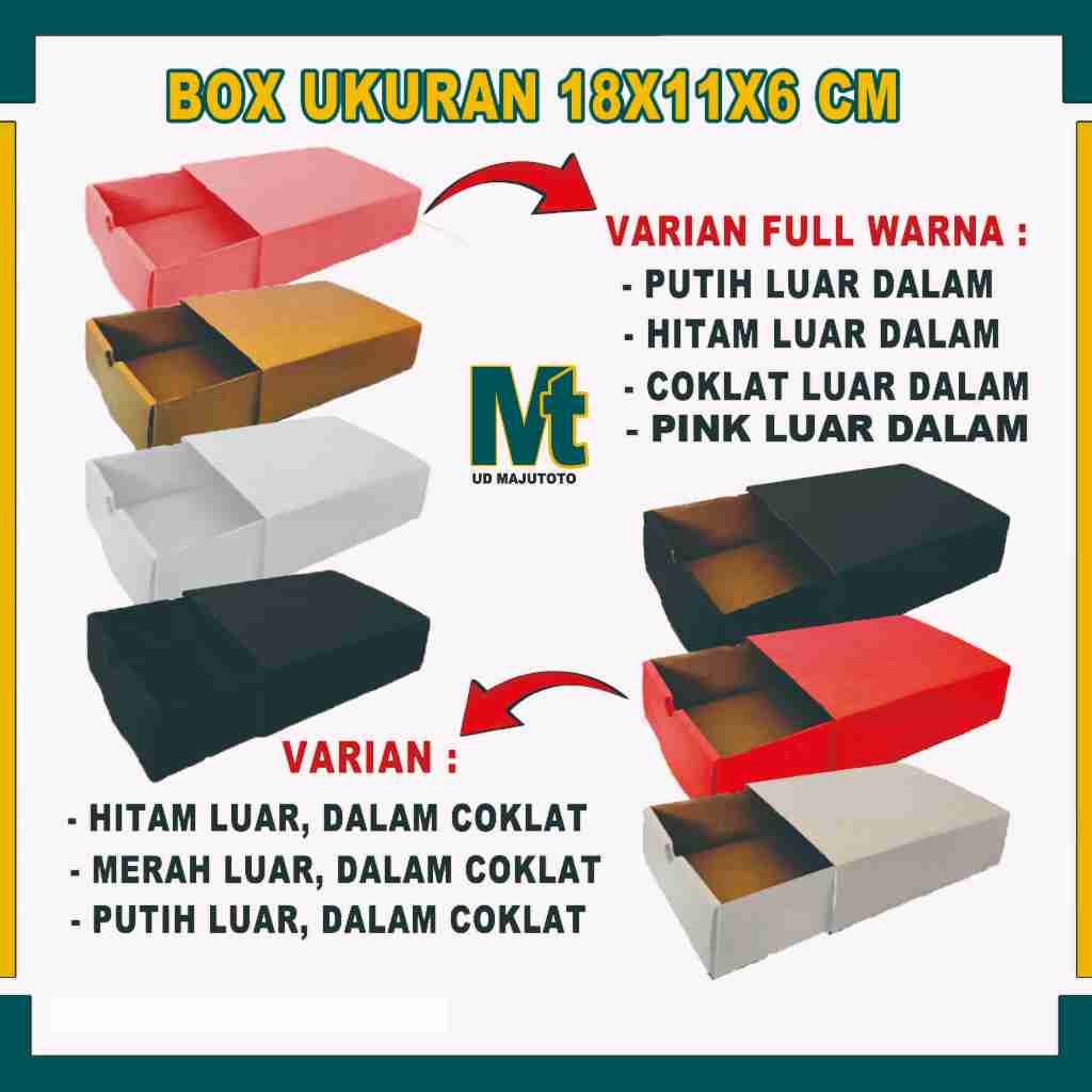 Jual Box 18x11x6 cm / Box Sleding / Slide Box / Kardus Hp / Karton ...