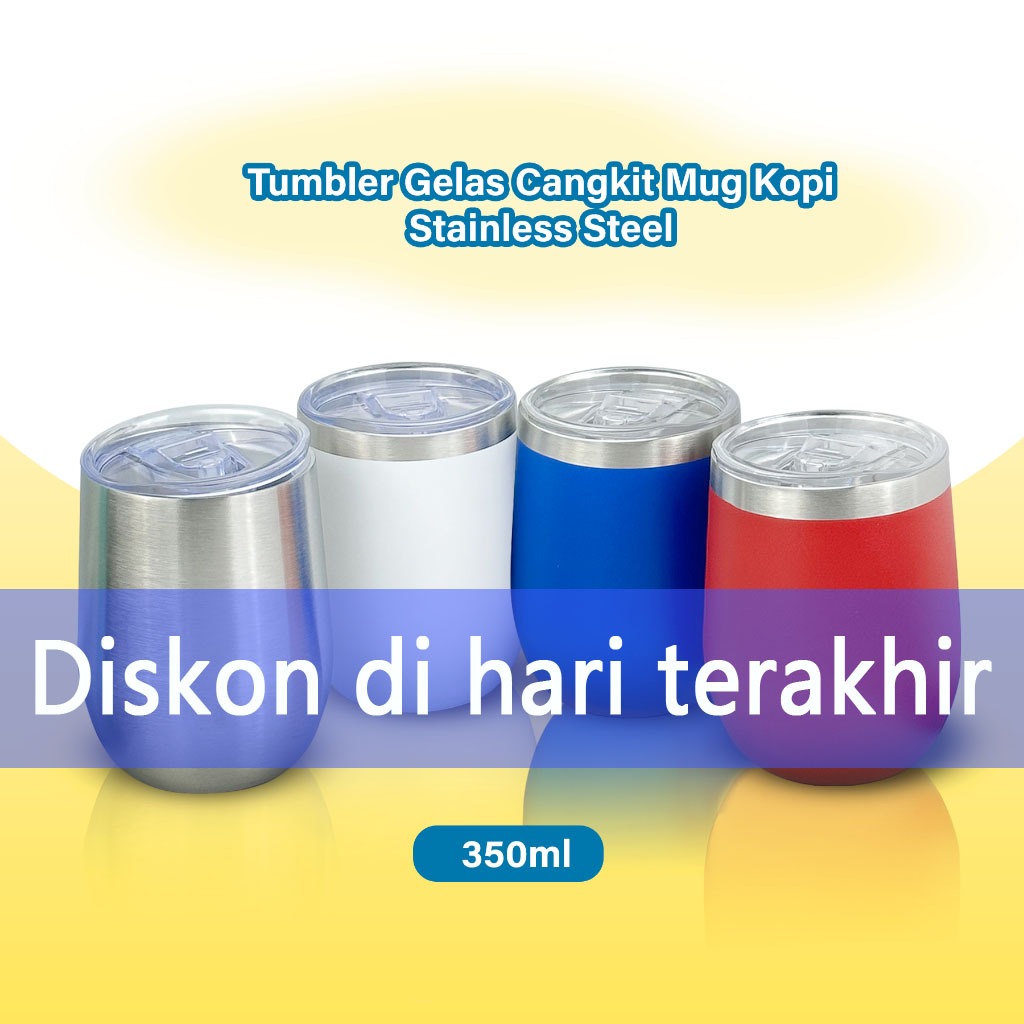 Jual Hadiah/Gift Grosir Tumbler Kopi Mug Stainless Steel SUS 304 Tahan ...
