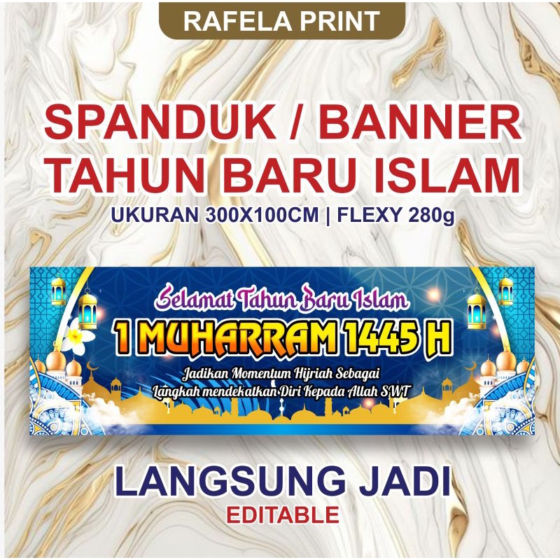 Jual Spanduk Banner Tahun Baru Islam / 1 Muharram 2024 | Shopee Indonesia