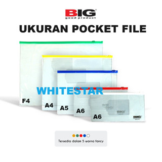 Jual map pocket file / document pouch zipper ukuran A6 + name tag big ...