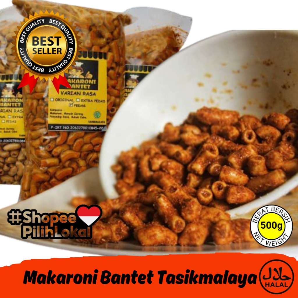 Jual MAKARONI BANTET KHAS TASIKMALAYA KEMASAN 500gr | Shopee Indonesia
