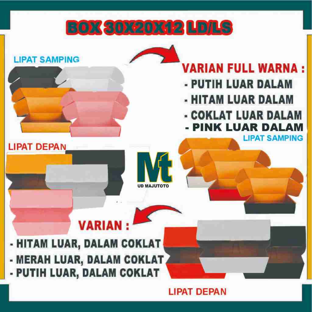 Jual Box 30x20x12 Cm / Box Lipat Depan / Box Hampers / Box Sepatu ...